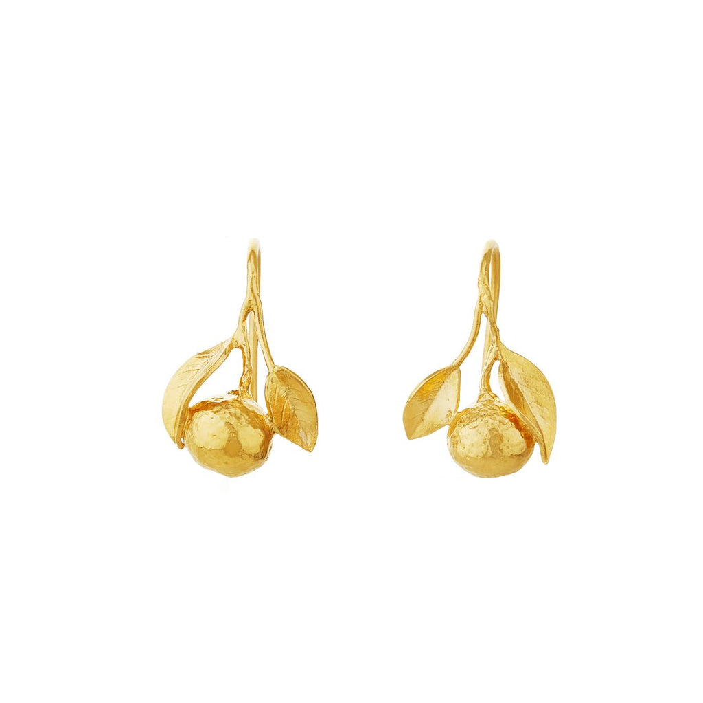 Alex Monroe Orange Hook Earrings Gold – The Hambledon