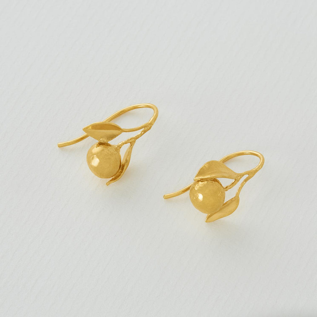 Alex Monroe Orange Hook Earrings Gold – The Hambledon