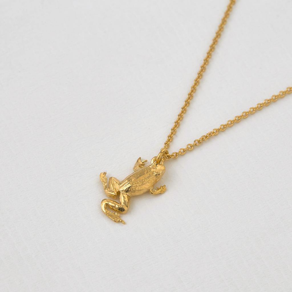 Alex Monroe Frog Necklace Gold – The Hambledon
