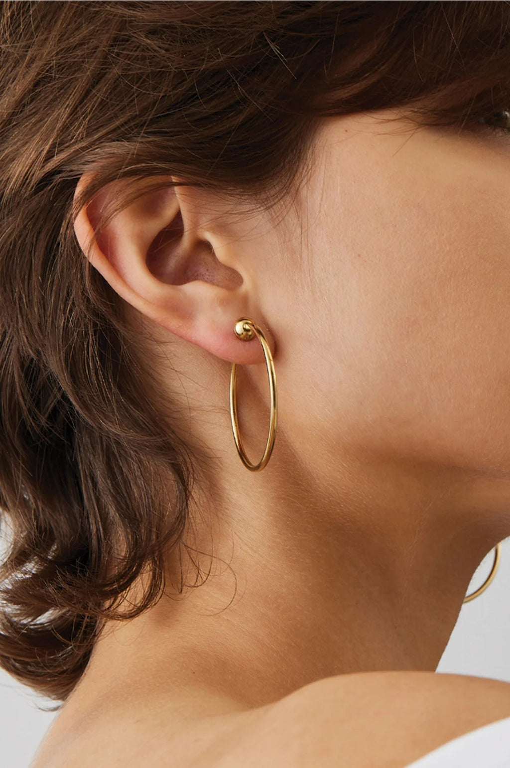 Jenny Bird Icon Small Gold Hoop Earrings The Hambledon