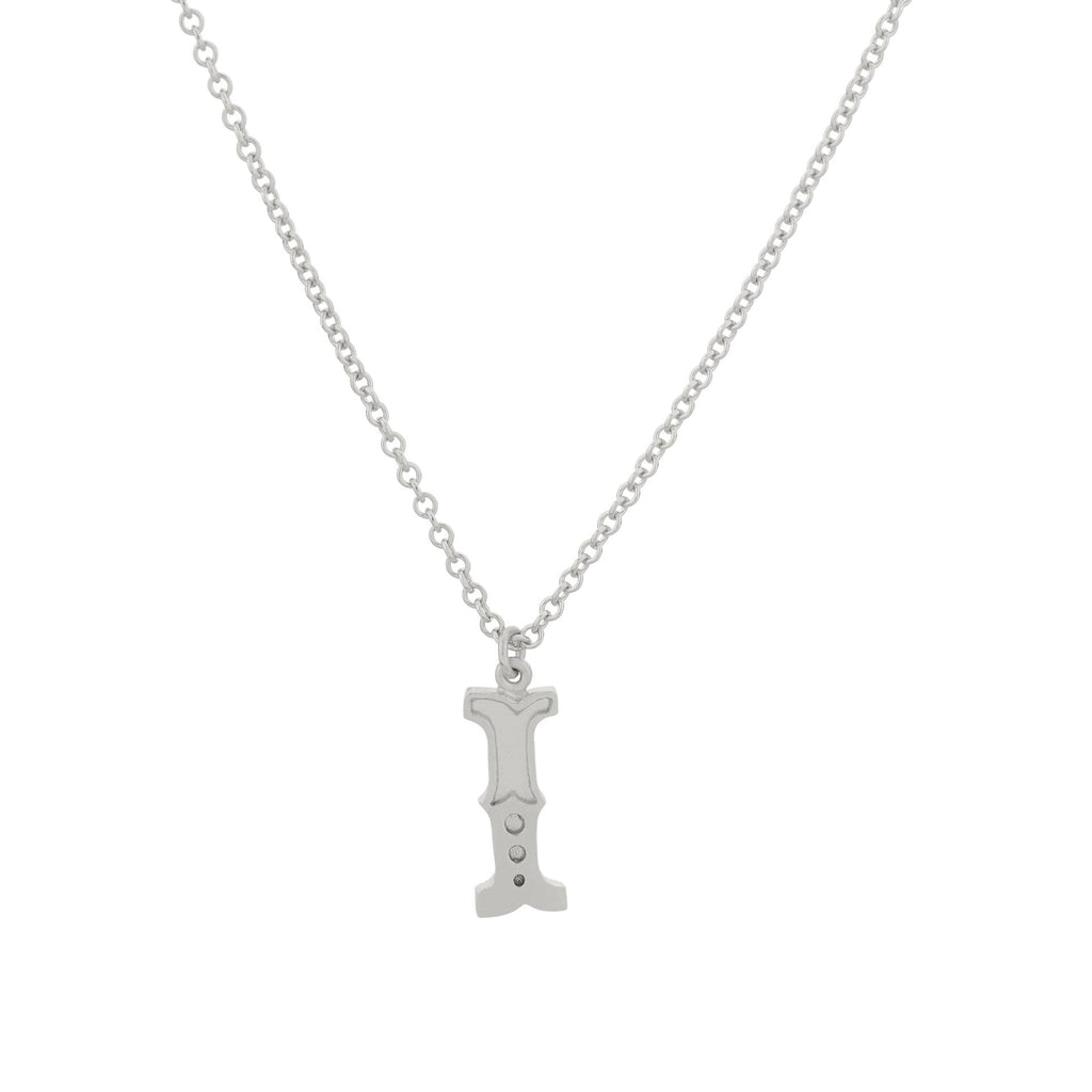 Alex Monroe Just My Type Letter I Necklace Silver – The Hambledon