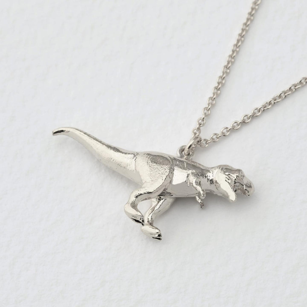 Alex Monroe Tyrannosaurus Rex Necklace Silver – The Hambledon