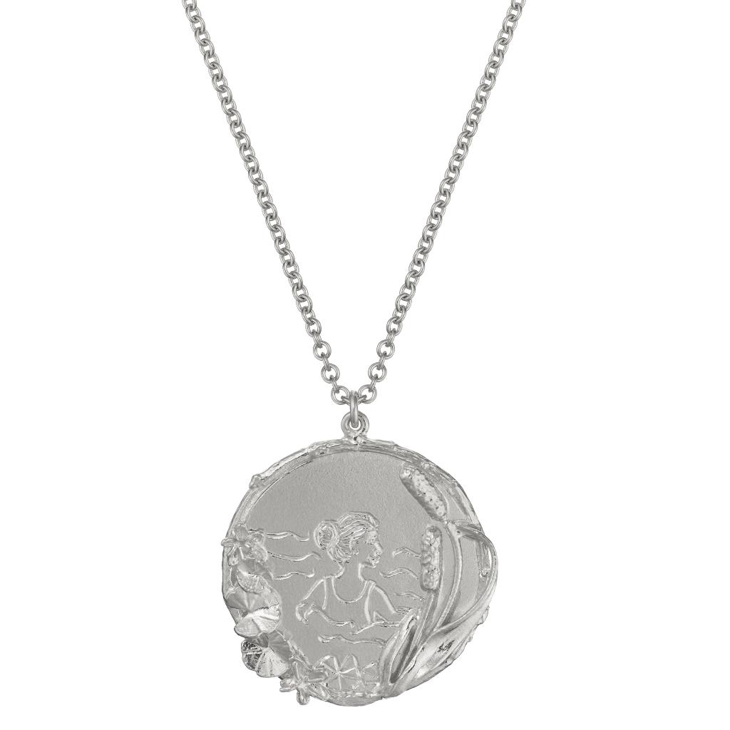 Alex Monroe Wild Swimming Medallion Necklace with "Into the Wild ...