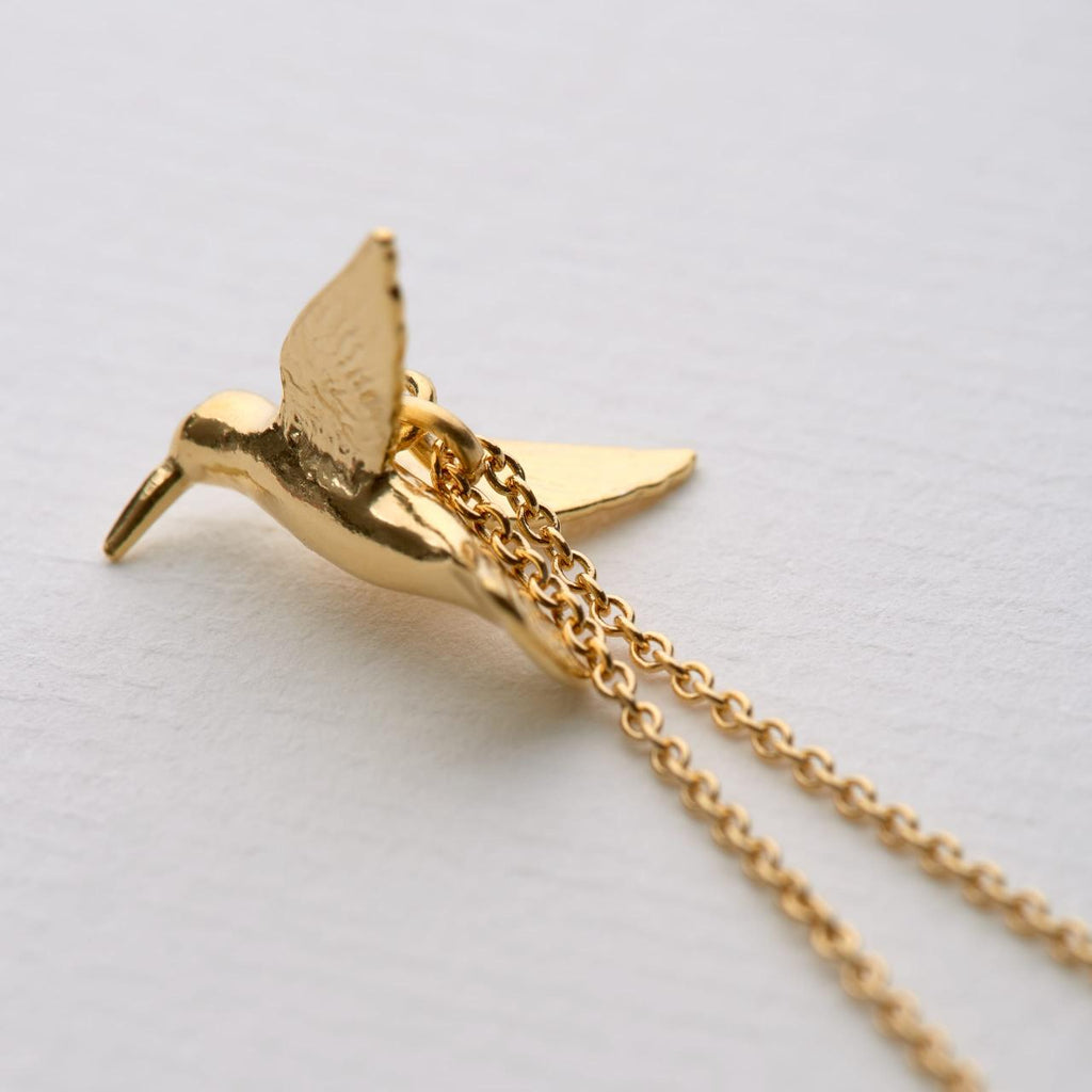 Alex Monroe Hummingbird Necklace Gold – The Hambledon