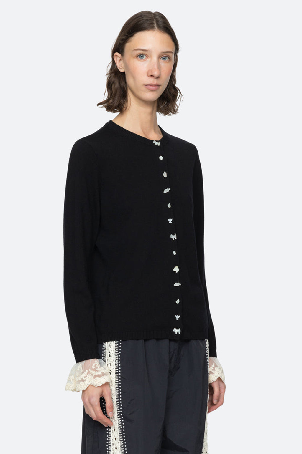 Sea New York Diane Knit Cardigan Black – The Hambledon