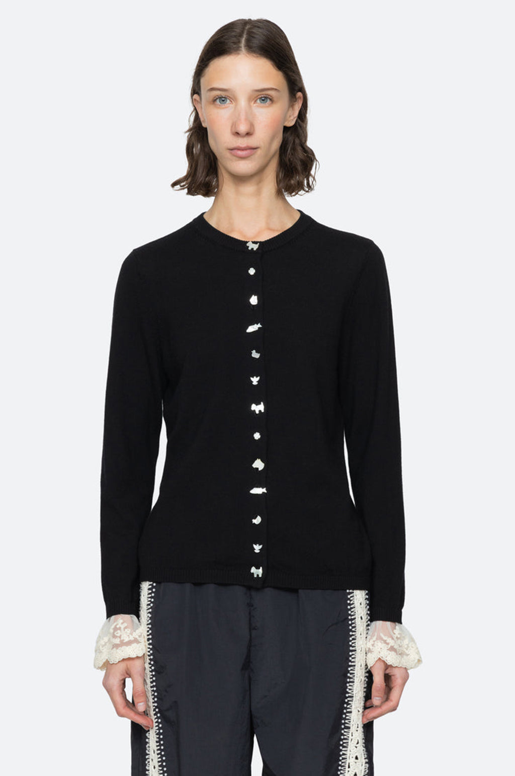 Sea New York Diane Knit Cardigan Black – The Hambledon