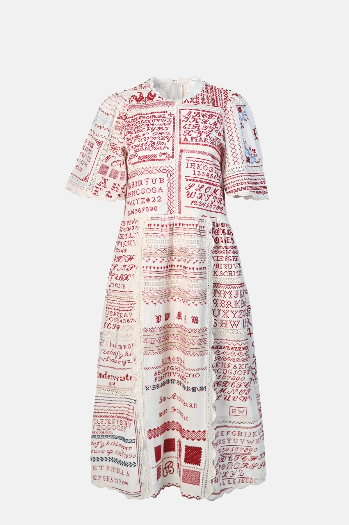 Sea New York Kit Embroidery S/Slv Midi Dress Cream – The Hambledon