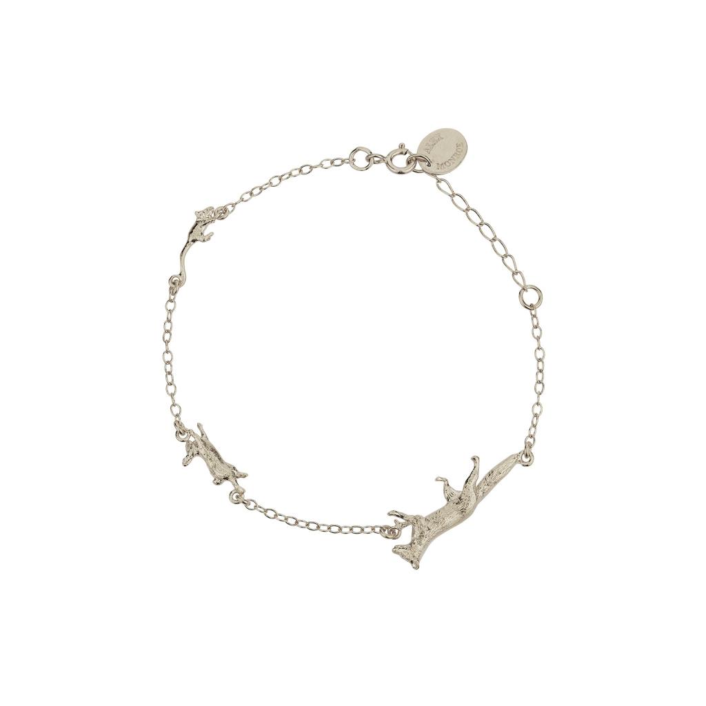 Alex Monroe Fox, Rabbit & Mouse Chase Bracelet Silver – The Hambledon