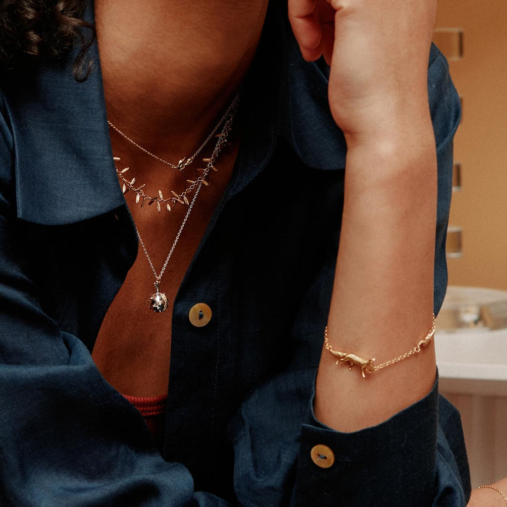 Alex Monroe Fox, Rabbit & Mouse Chase Bracelet Silver – The Hambledon