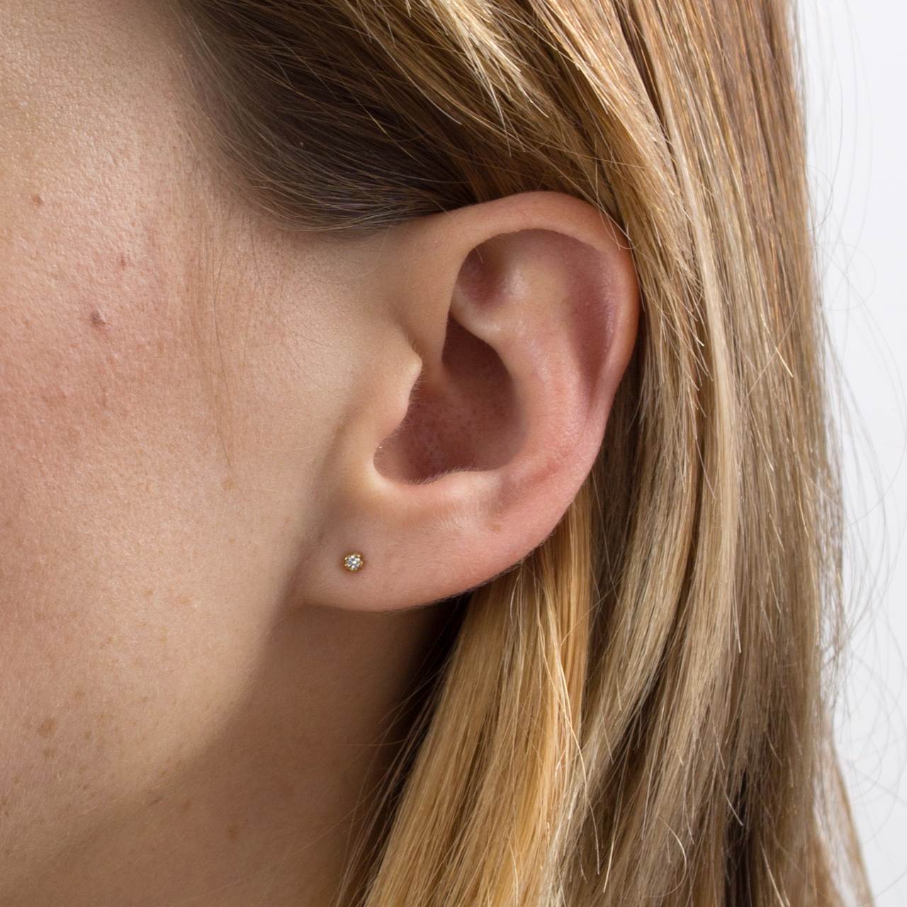 Alex Monroe Teeny Tiny Diamond Stud Earrings 18ct Solid Gold – The ...